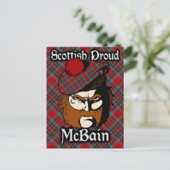 Scottish Clan McBain MacBain Tartan Postcard | Zazzle