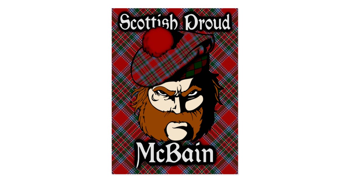 Scottish Clan McBain MacBain Tartan Postcard | Zazzle.com