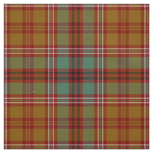 McCall Tartan Print Fabric | Zazzle