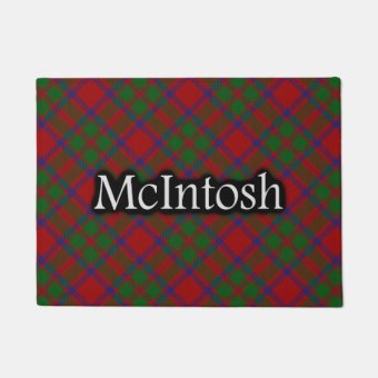 Scottish Clan McIntosh Tartan Doormat | Zazzle