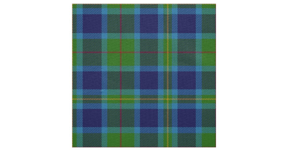Scottish Clan Miller Tartan Plaid Fabric | Zazzle