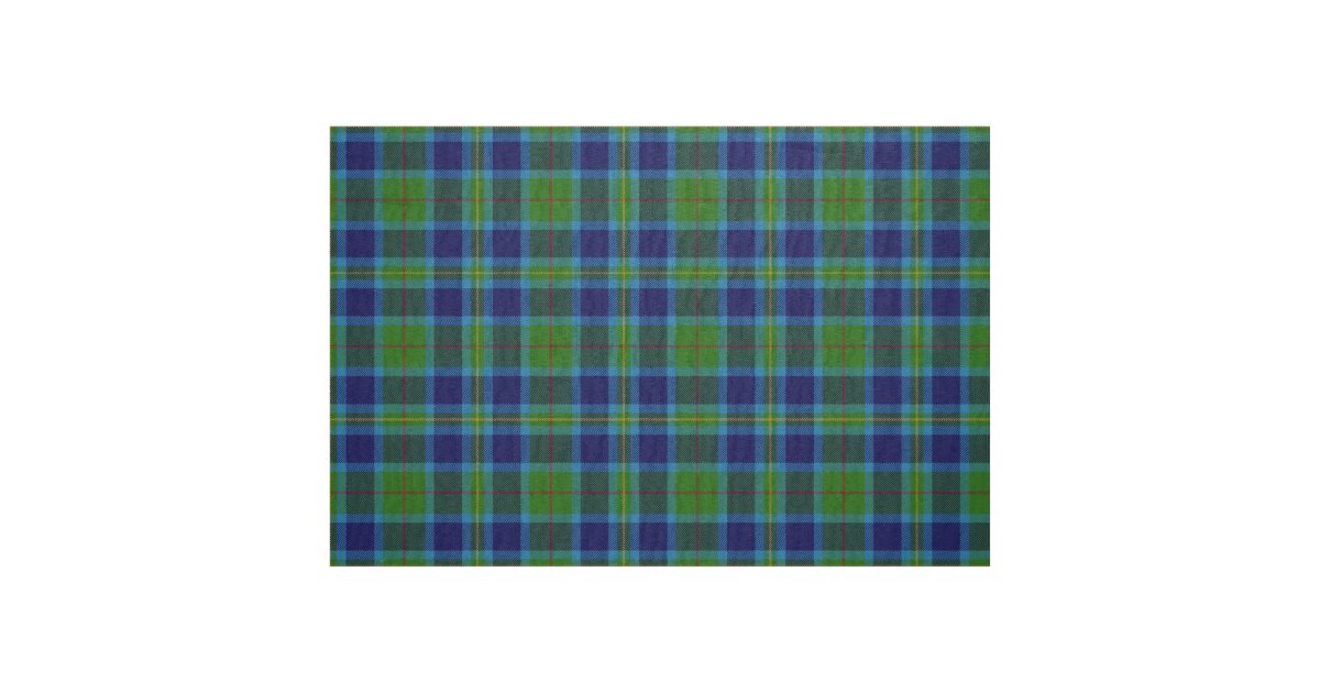 Scottish Clan Miller Tartan Plaid Fabric | Zazzle