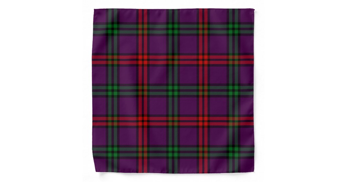 Scottish Clan Montgomery Tartan Plaid Bandana | Zazzle