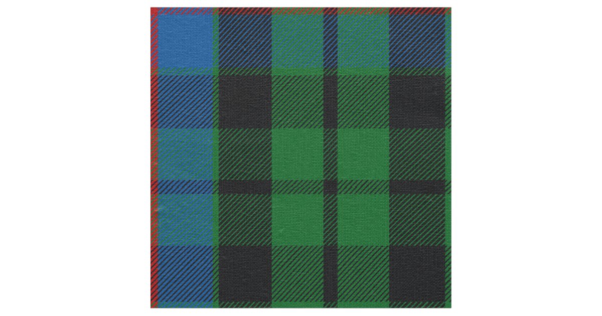 Scottish Clan Morrison Tartan Plaid Fabric | Zazzle