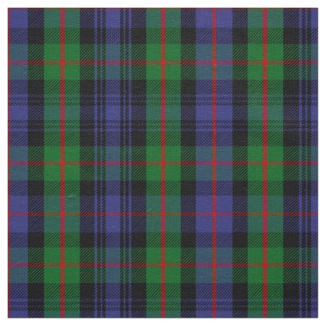 Murray Tartan Print Fabric | Zazzle