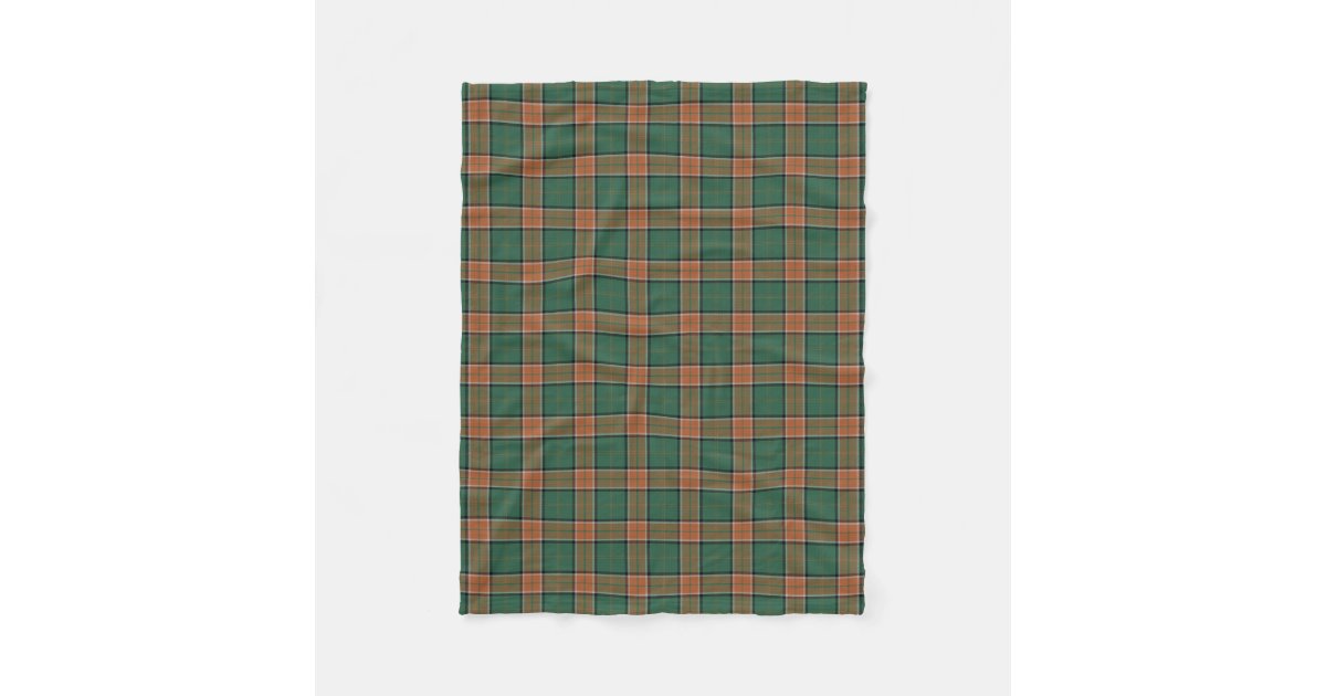 Scottish Clan Pollock Classic Tartan Fleece Blanket | Zazzle