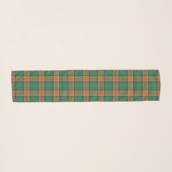 Scottish Clan Pollock Tartan Plaid Scarf | Zazzle
