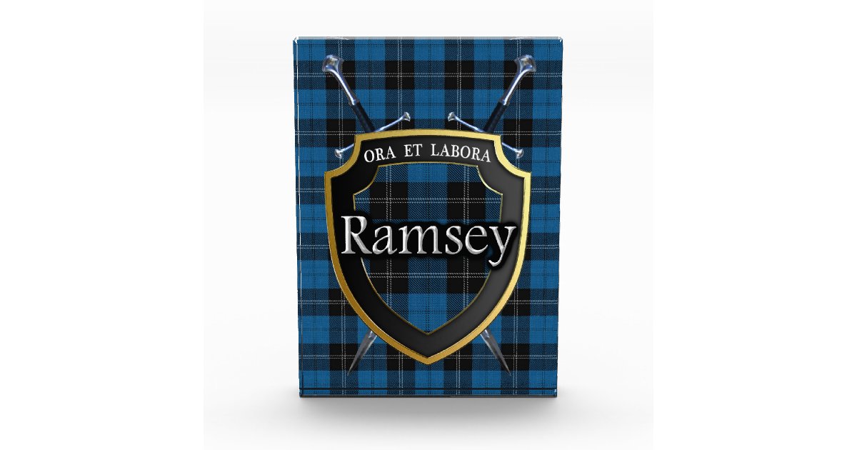 Scottish Clan Ramsey Ramsay Tartan Photo Block | Zazzle