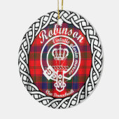 Scottish Clan Robinson Tartan and Crest Ceramic Ornament | Zazzle