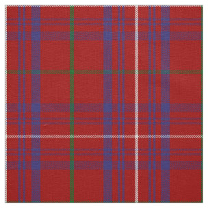 Clan Rose Hunting Tartan Fabric | Zazzle