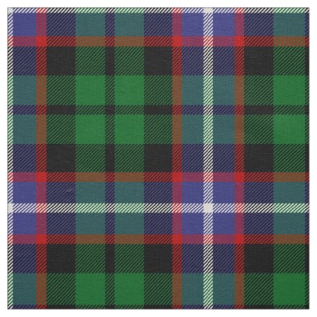 Russell Tartan Print Fabric | Zazzle