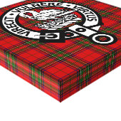 Scottish Clan Stuart Tartan and Crest Canvas Print | Zazzle