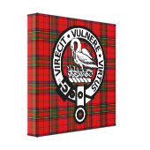 Scottish Clan Stuart Tartan and Crest Canvas Print | Zazzle