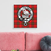 Scottish Clan Stuart Tartan and Crest Canvas Print | Zazzle