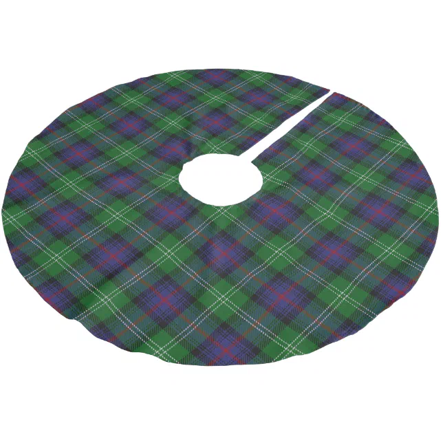 Scottish Clan Sutherland Tartan Brushed Polyester Tree Skirt Zazzle