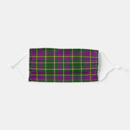 Scottish Clan Taylor Tartan Plaid Adult Cloth Face Mask | Zazzle