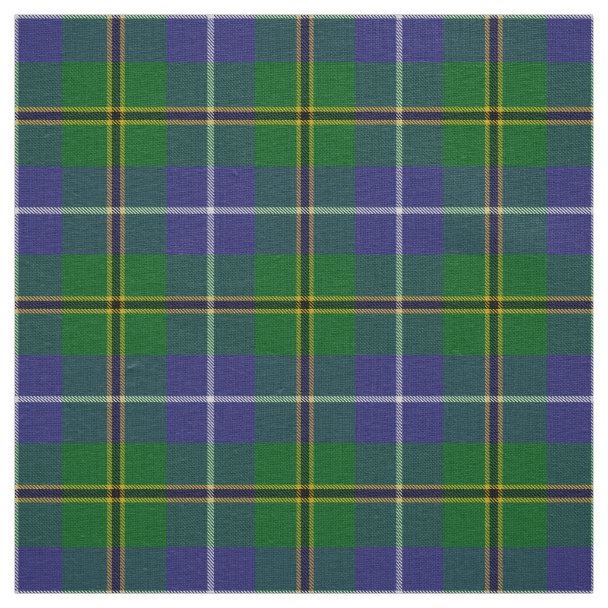 Scottish Turnbull Hunting Plaid Tartan Fabric | Zazzle