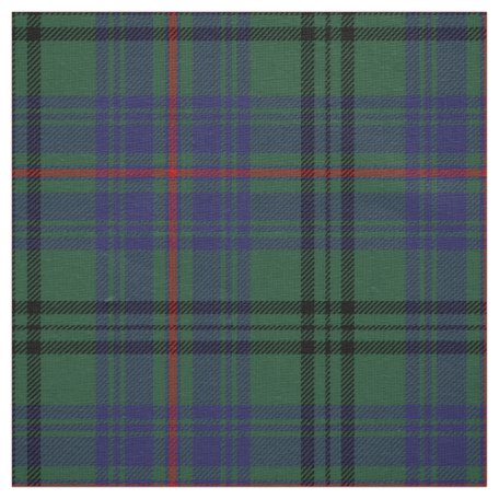 Walker Tartan Print Fabric | Zazzle