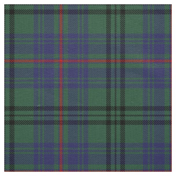 Walker Tartan Print Fabric | Zazzle