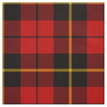 Clan Wallace Weathered Tartan Fabric | Zazzle