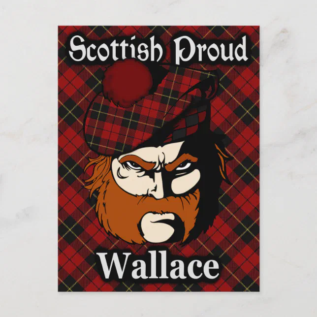 Scottish Clan Wallace Tartan Postcard | Zazzle