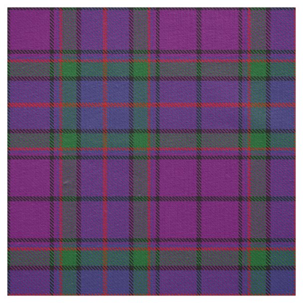 Wardlaw Family Tartan Fabric | Zazzle