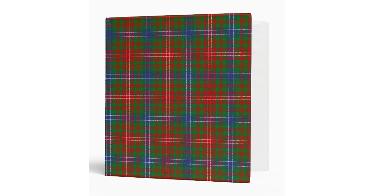 Scottish Clan Wilson Tartan Plaid 3 Ring Binder | Zazzle