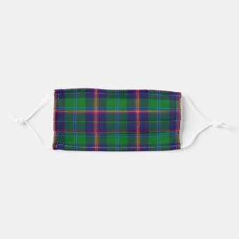 Scottish Clan Young Modern Tartan Plaid Adult Cloth Face Mask | Zazzle