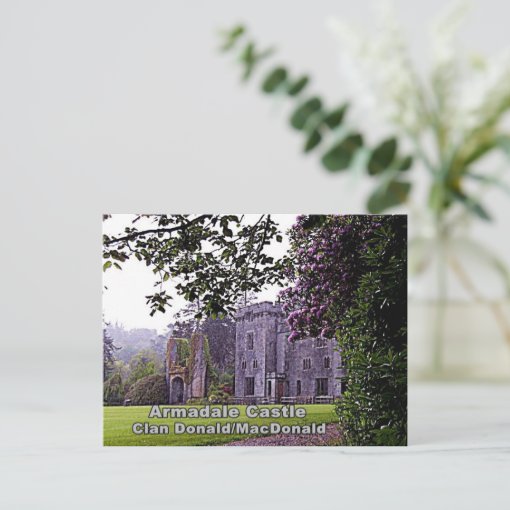 Scottish Donald / MacDonald Clan's Armadale Castle Postcard | Zazzle