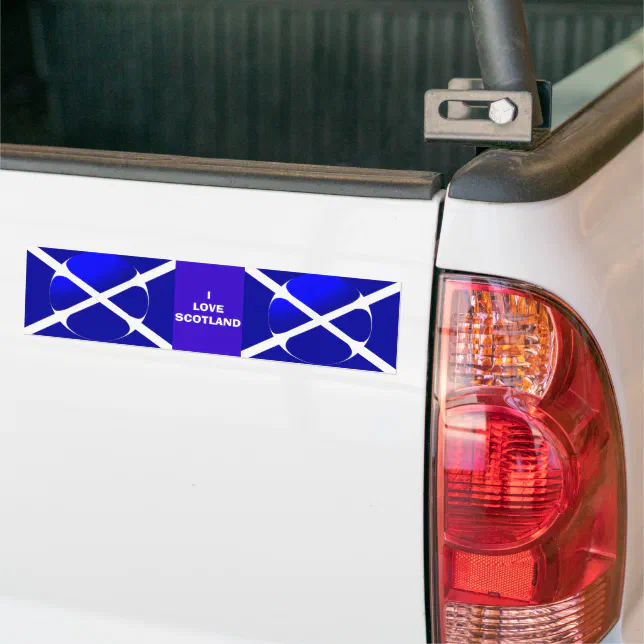 Scottish Flag Bumper Sticker | Zazzle