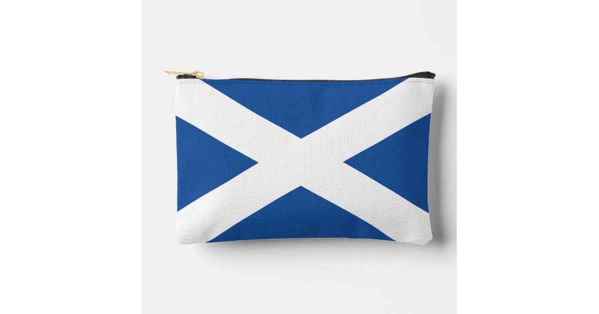 Scottish flag of Scotland Accessory Pouch | Zazzle