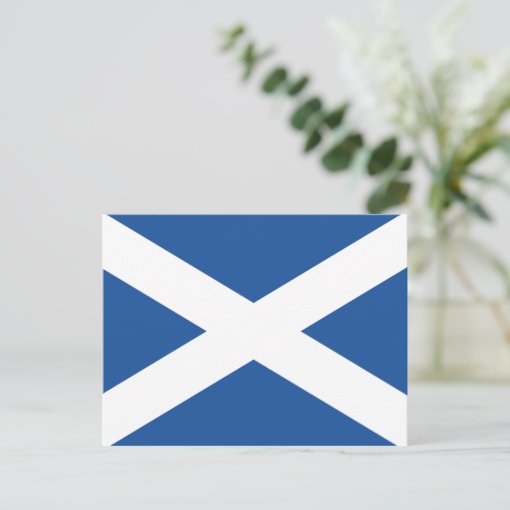 Scottish flag of Scotland custom postcards | Zazzle