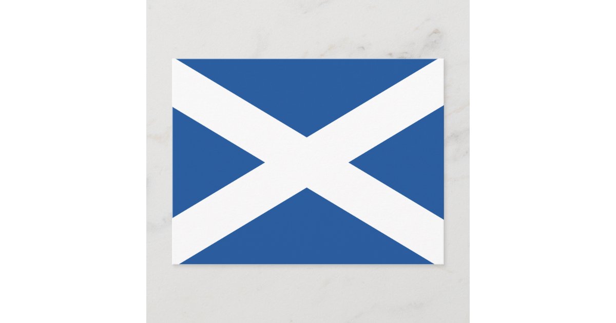 Scottish flag of Scotland custom postcards | Zazzle