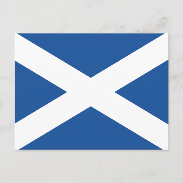 Scottish flag of Scotland custom postcards | Zazzle