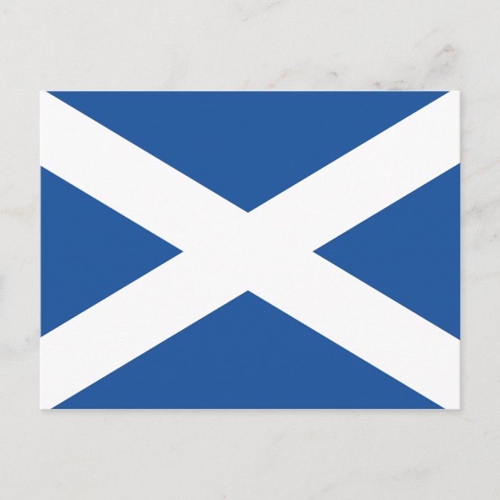 Scottish flag of Scotland custom postcards | Zazzle.com