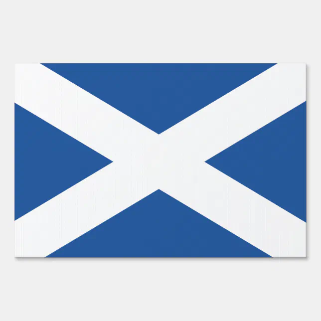 Scottish flag of Scotland custom yard signs | Zazzle