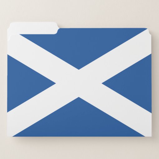 Scottish flag of Scotland File Folder | Zazzle