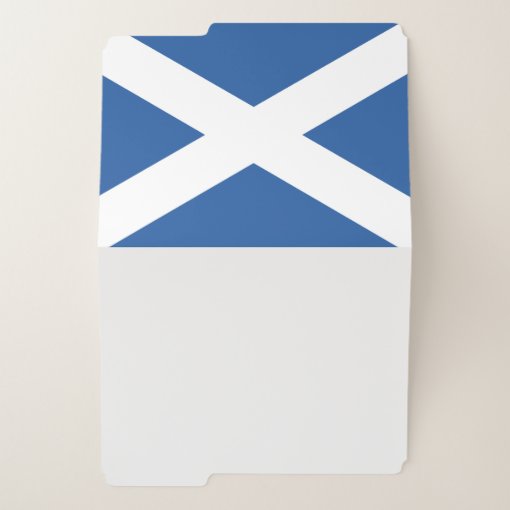 Scottish flag of Scotland File Folder | Zazzle