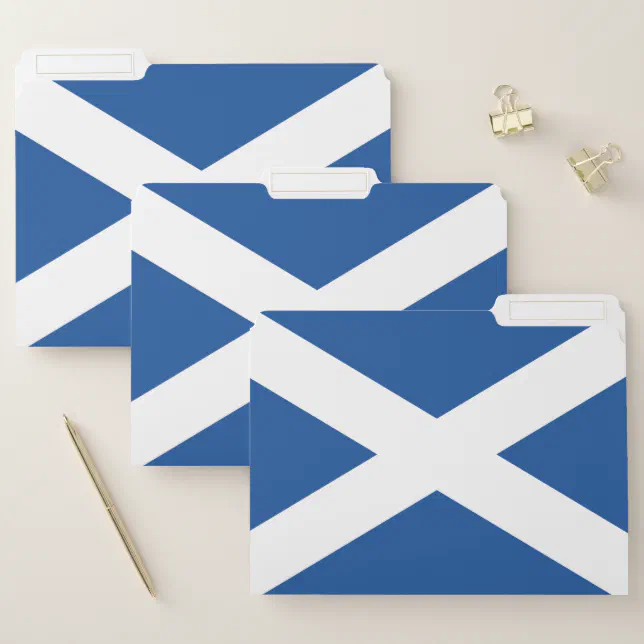 Scottish flag of Scotland File Folder | Zazzle