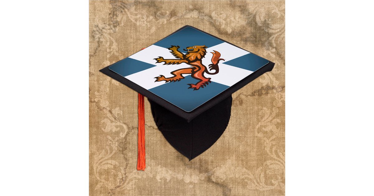 Scottish Flag, Scotland University Students Graduation Cap Topper | Zazzle
