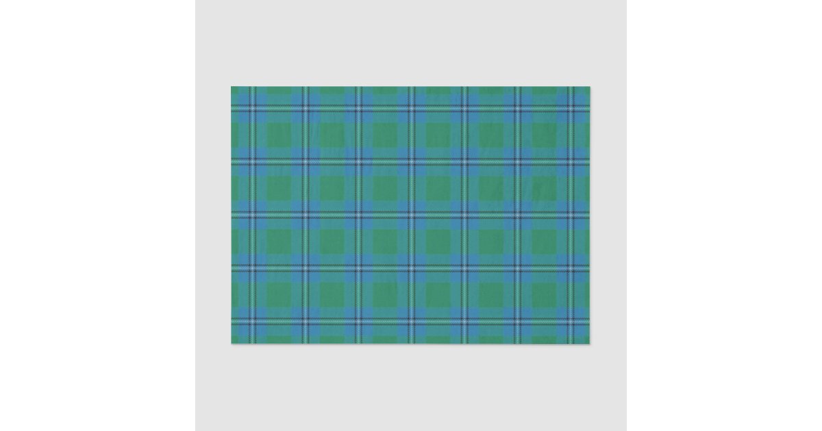 Scottish Gifts Clan Irvine Irwin Tartan Tissue Paper | Zazzle
