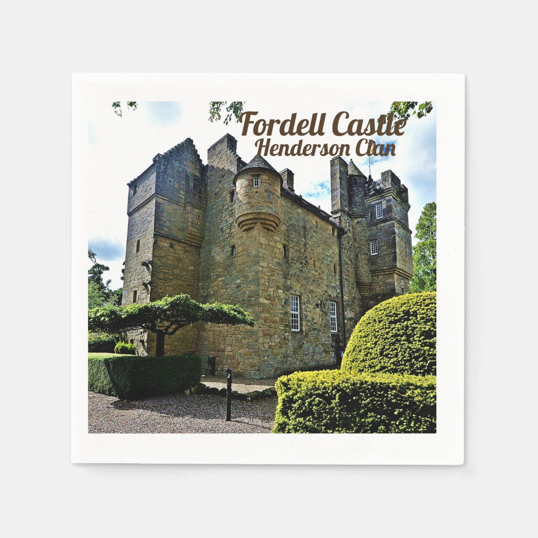 Scottish Henderson Clan's Fordell Castle Photo Napkins | Zazzle