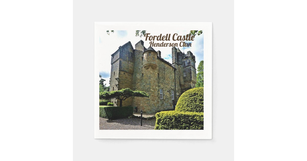 Scottish Henderson Clan's Fordell Castle Photo Napkins | Zazzle.com
