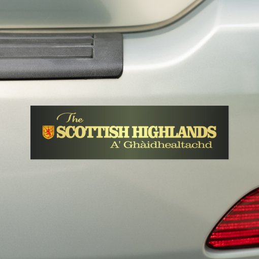 Scottish Highlands Bumper Sticker | Zazzle