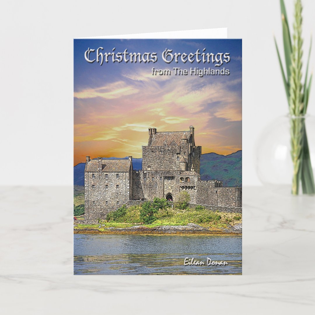 Scottish Highlands Christmas Card | Zazzle