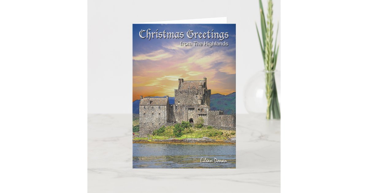 Scottish Highlands Christmas Card | Zazzle