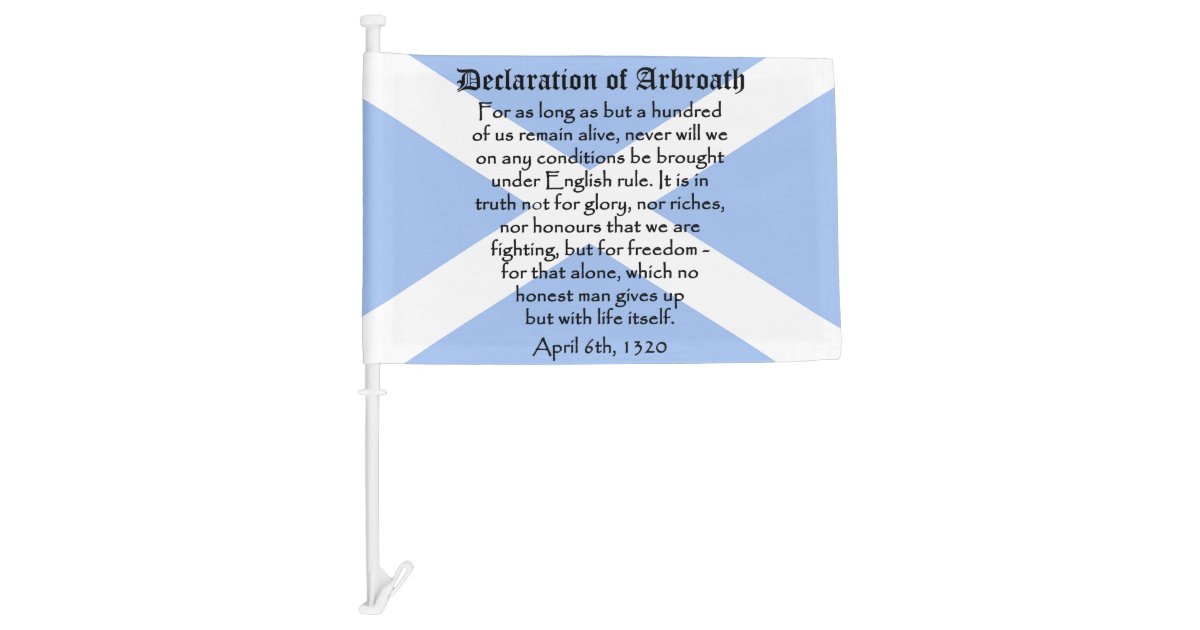 Scottish Independence Declaration of Arbroath Flag | Zazzle