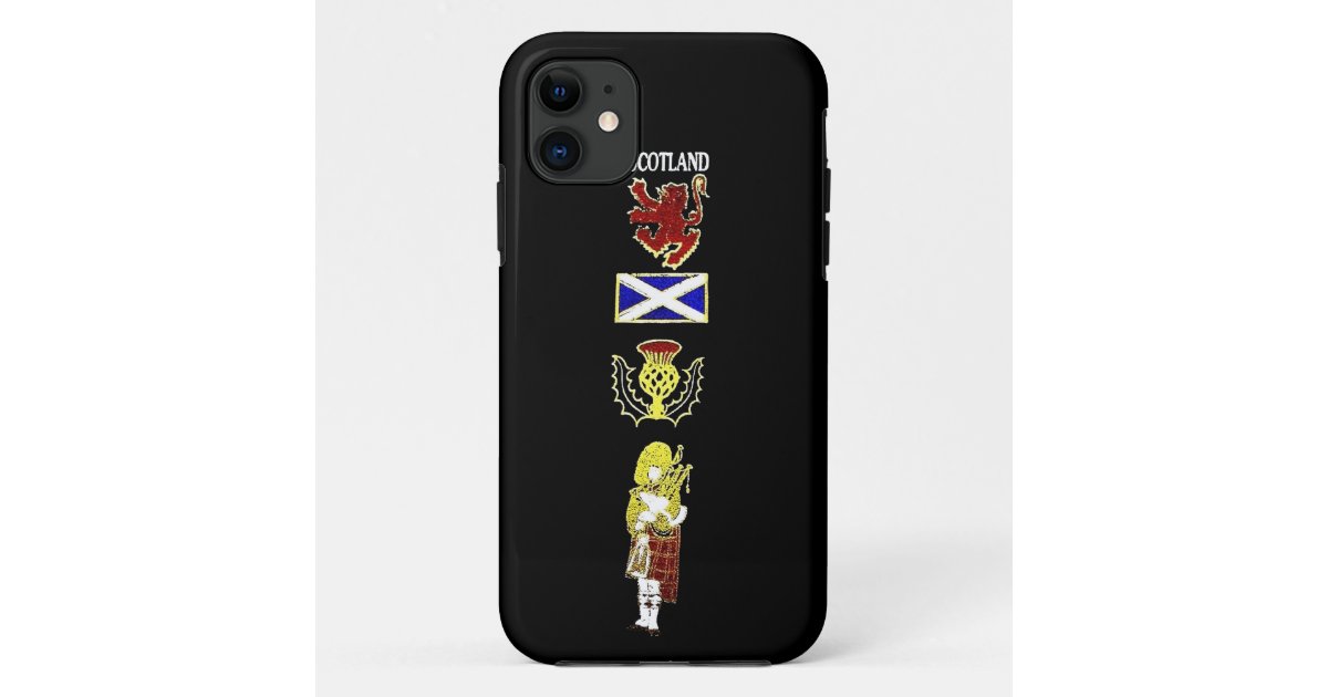Scottish Lion, Thistle, Flag and Piper in Tartan Case-Mate iPhone Case ...