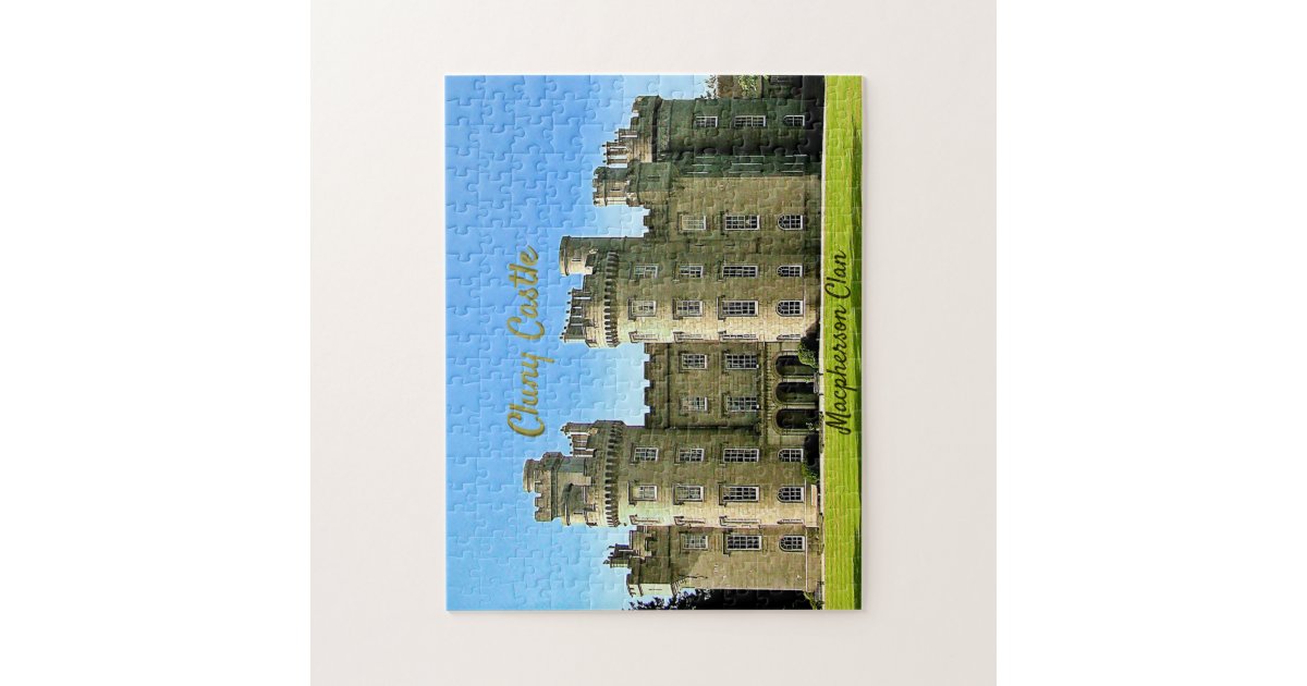 Scottish Macpherson Clan's Cluny Castle Jigsaw Puzzle | Zazzle