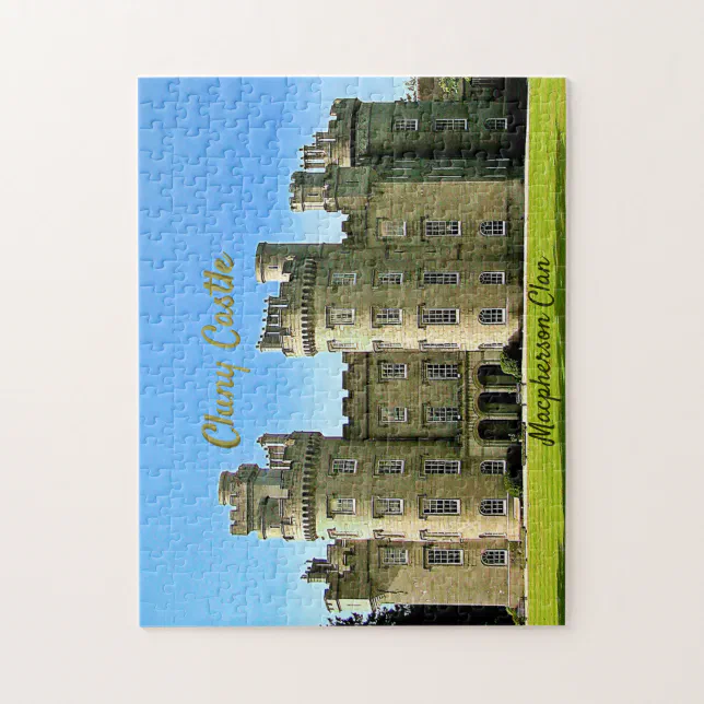 Scottish Macpherson Clan's Cluny Castle Jigsaw Puzzle | Zazzle